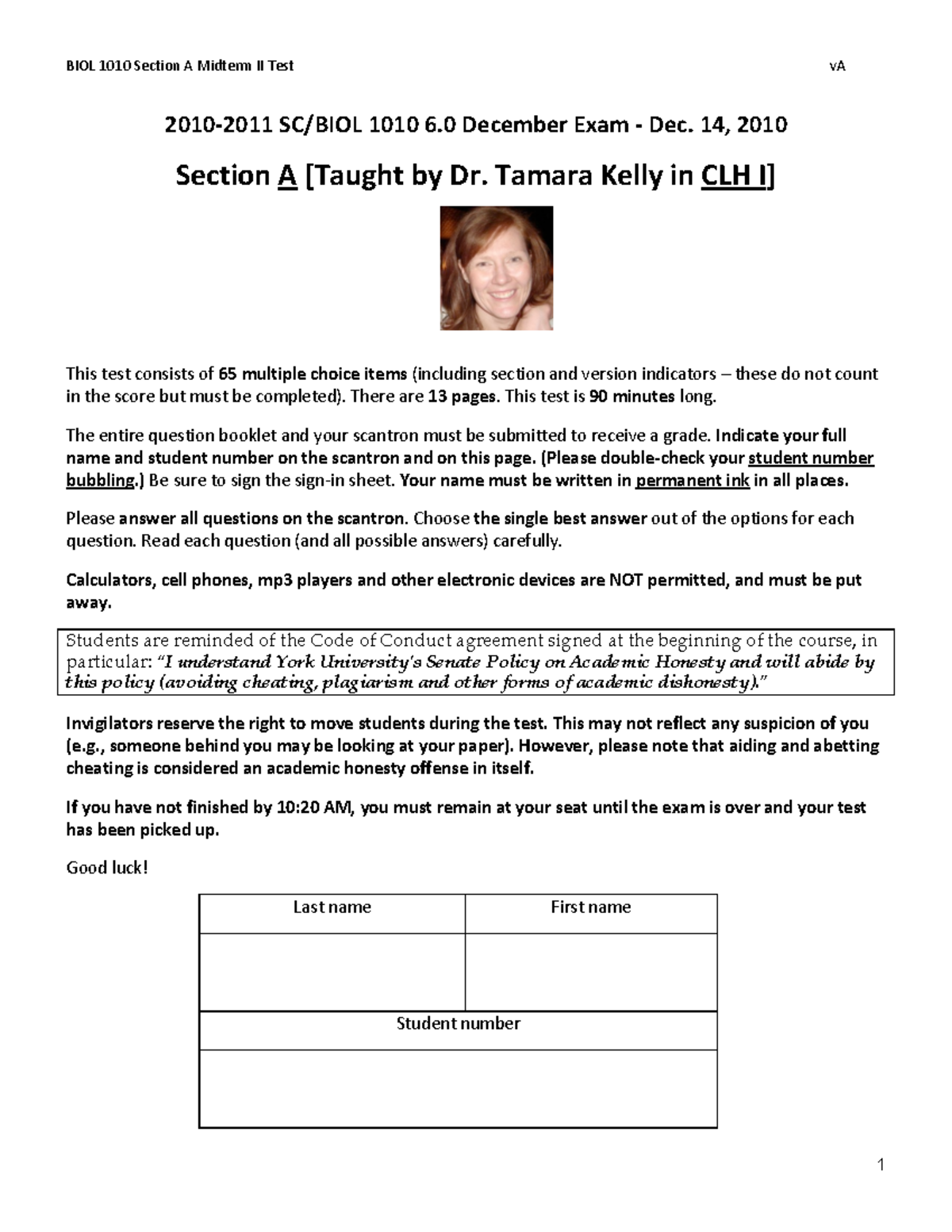 Bio exm key - Short Answer Exams - - Studocu