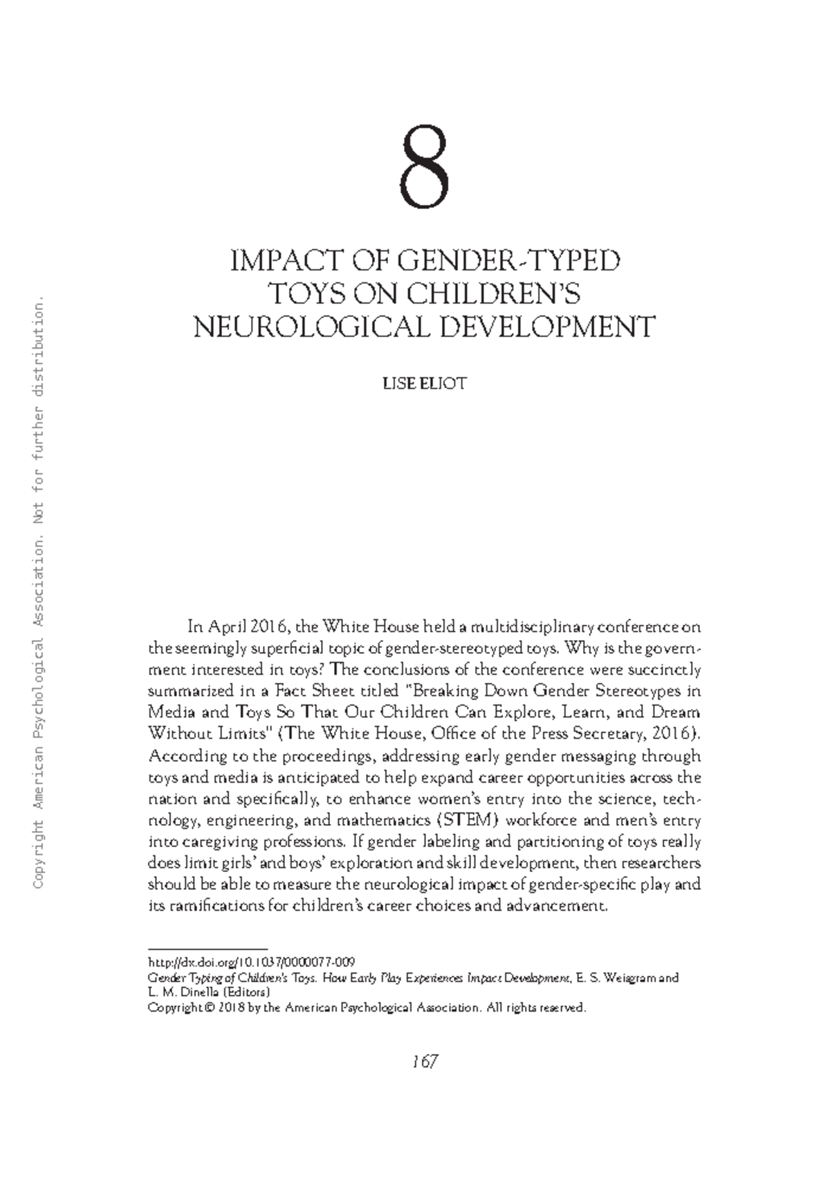 Toy on children neuro-dev - 167 dx.doi/10.1037/0000077- Gender Typing of Children’s Toys: How ...