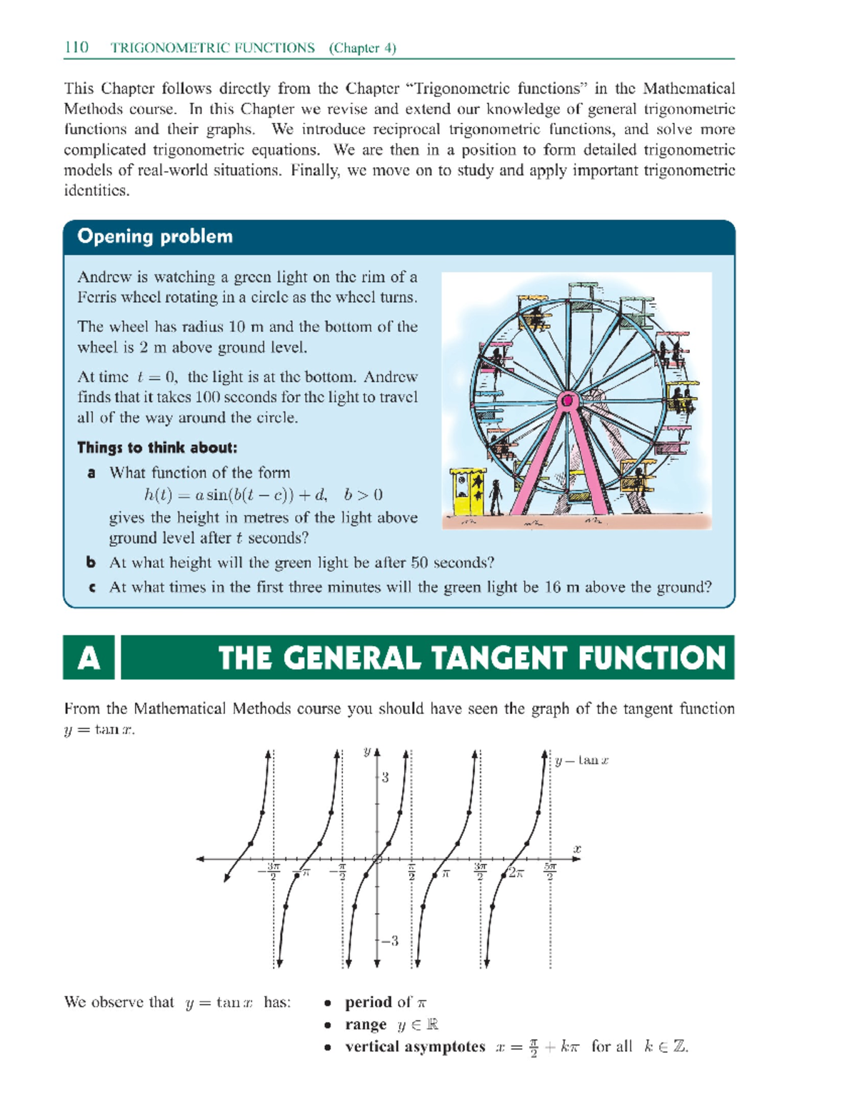 Stage 1 specialist maths further trig textbook pages - 110 ...