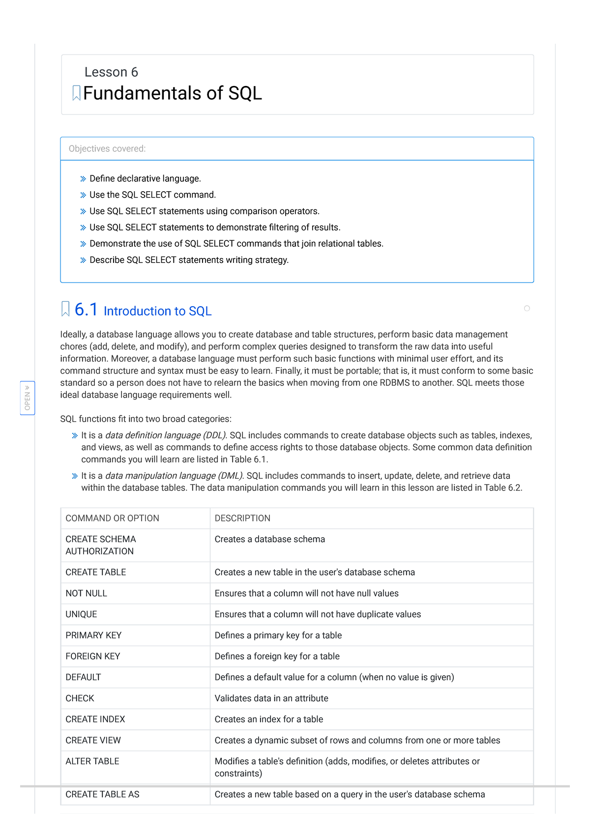 Lesson 6 Fundamentals of SQL -u Certify - Lesson 6 Fundamentals of SQL ...