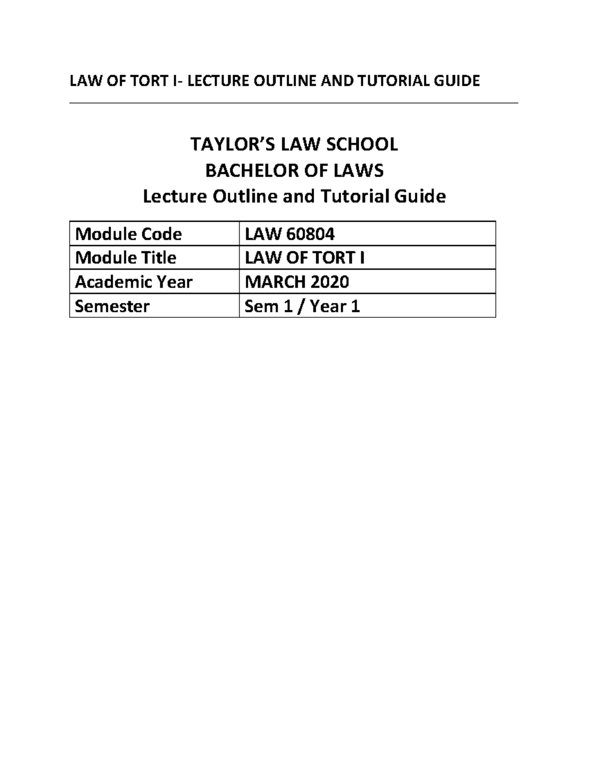 Lecture Outline And Tutorial Guide March 2020 Warning Tt Undefined Function 32 Warning