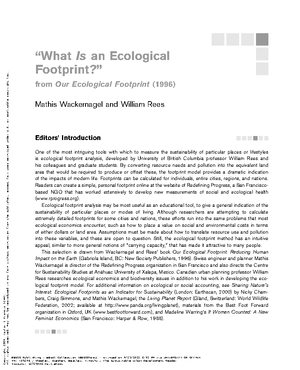 Environment and Society A Critical Introduction - (Part 1 Approaches ...