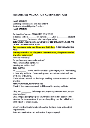 Module 10 Assisting with medications part 2 Assignment - Module 10 ...