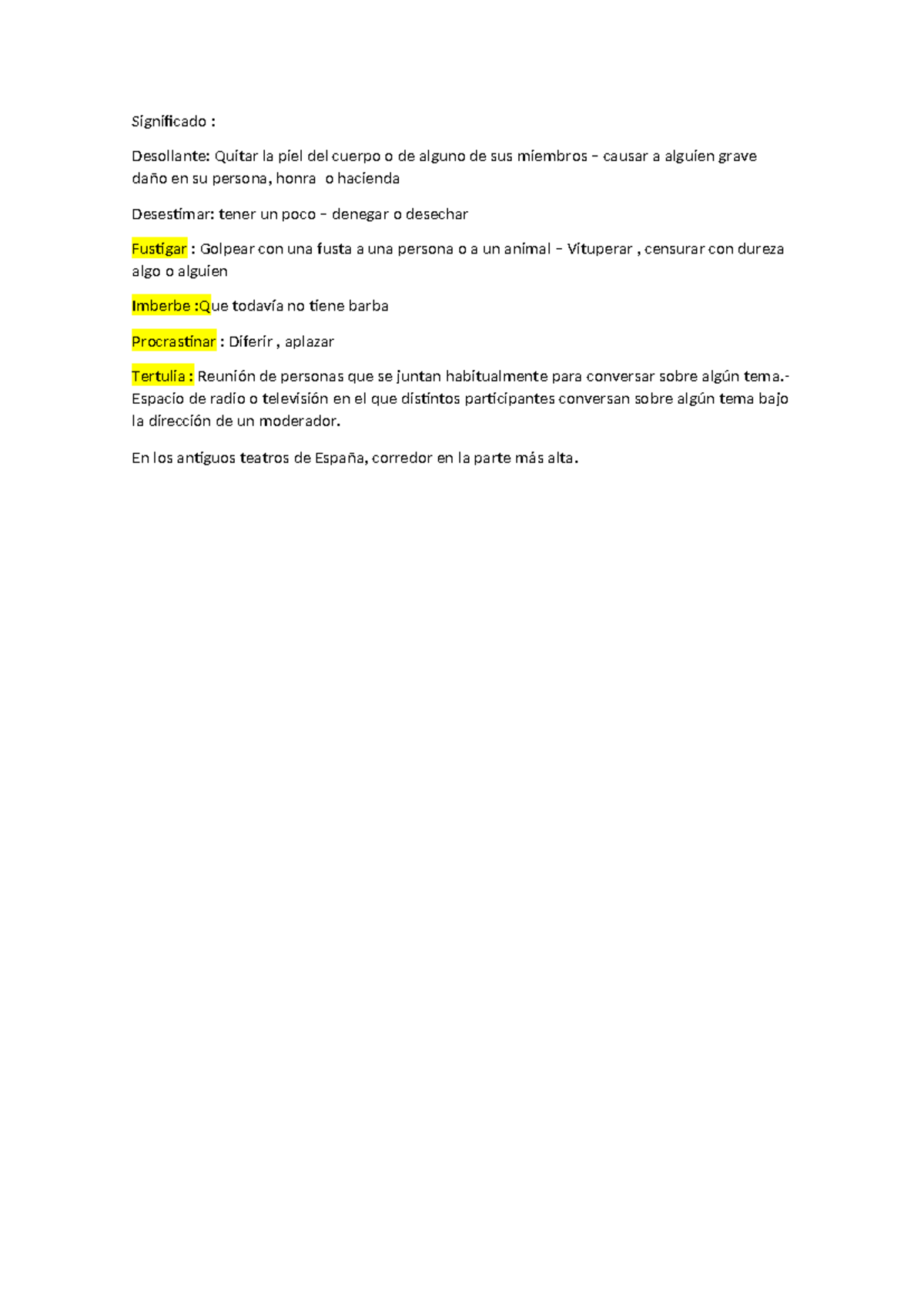 Significado - adadd - Significado : Desollante: Quitar la piel del ...