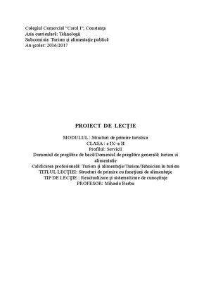 Proiect de lectie mixta - PROIECT DE LECŢIE MIXTĂ A. Profesor: Bozeşan ...