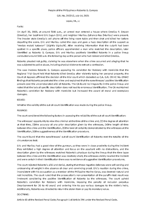 Battered woman syndrome as a valid defense people v genosa - PEOPLE V ...