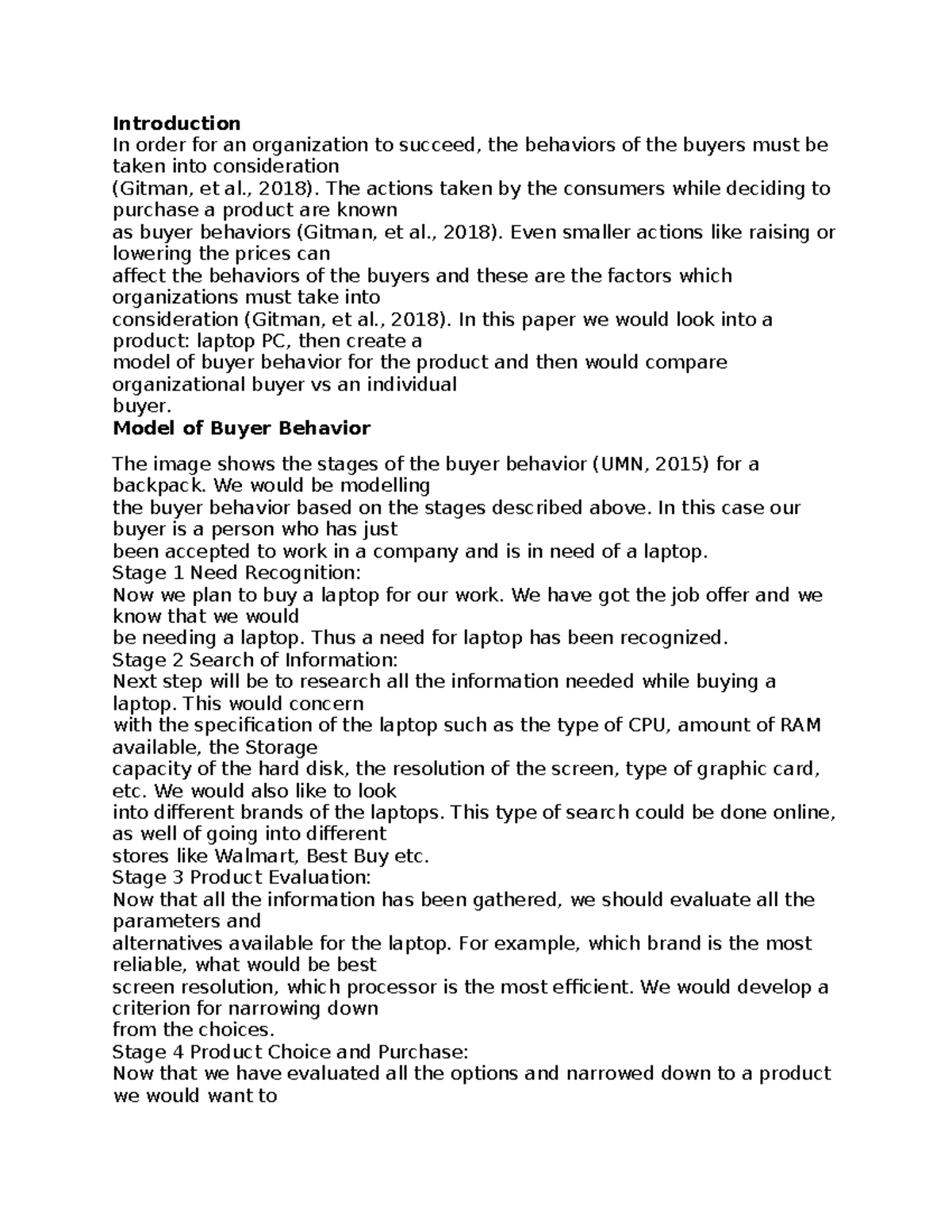 Wriiten 2 - Introduction In order for an organization to succeed, the ...