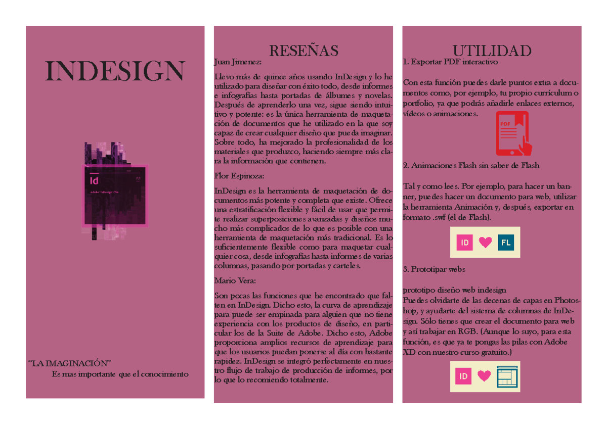 Triptico - avanzada - RESEÑAS Juan Jimenez: Llevo más de quince años ...