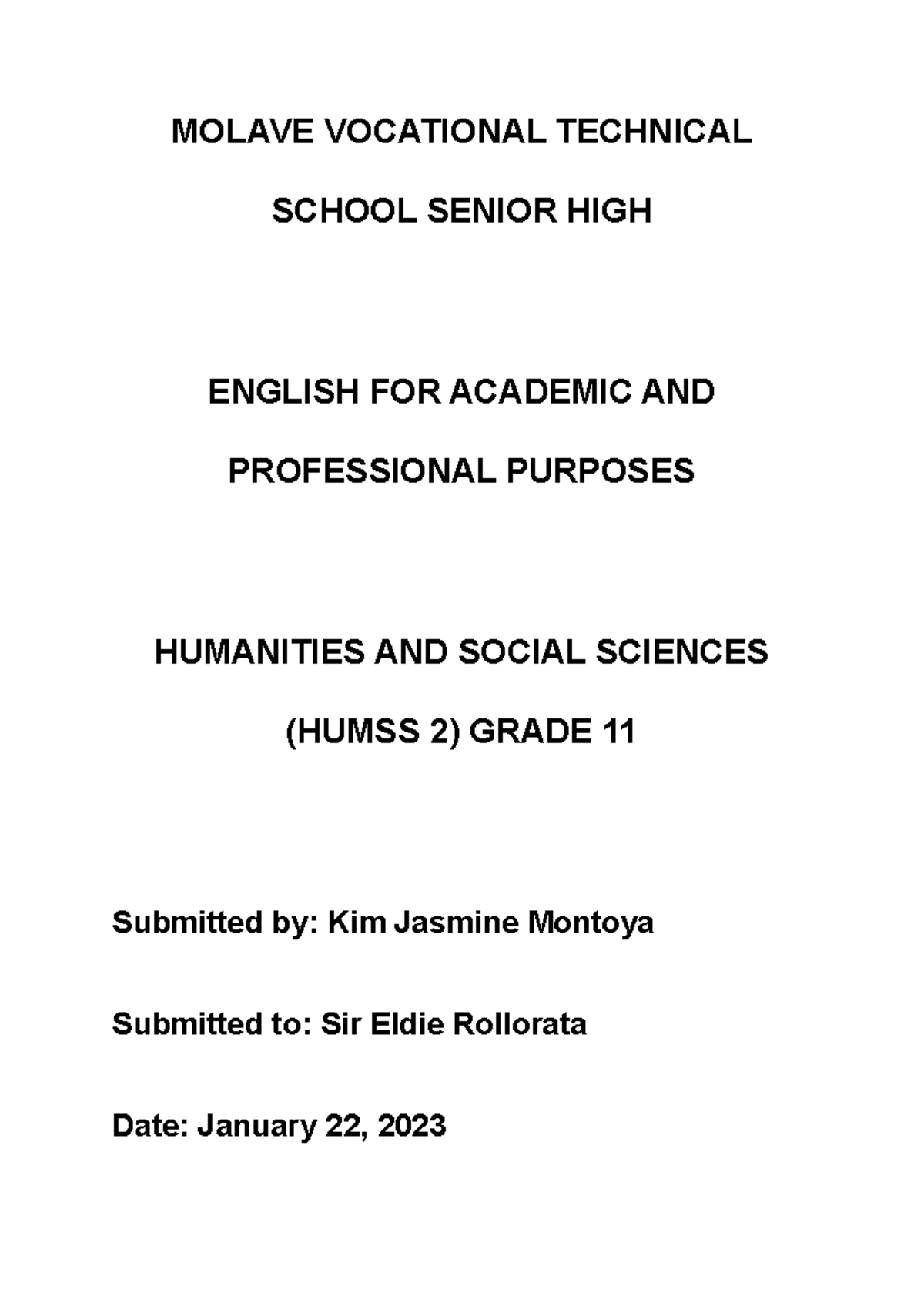 EAPP g11 montoya Humss - This is for my help to other people - MOLAVE ...