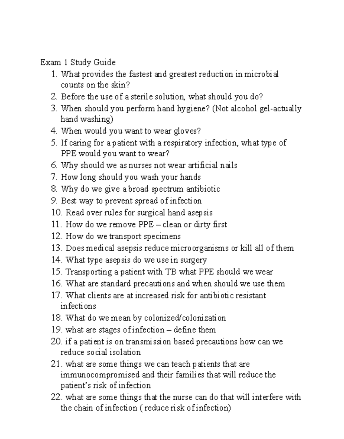 FUND1 Ch. 10-12 & 22 study guide - Exam 1 Study Guide 1. What provides ...