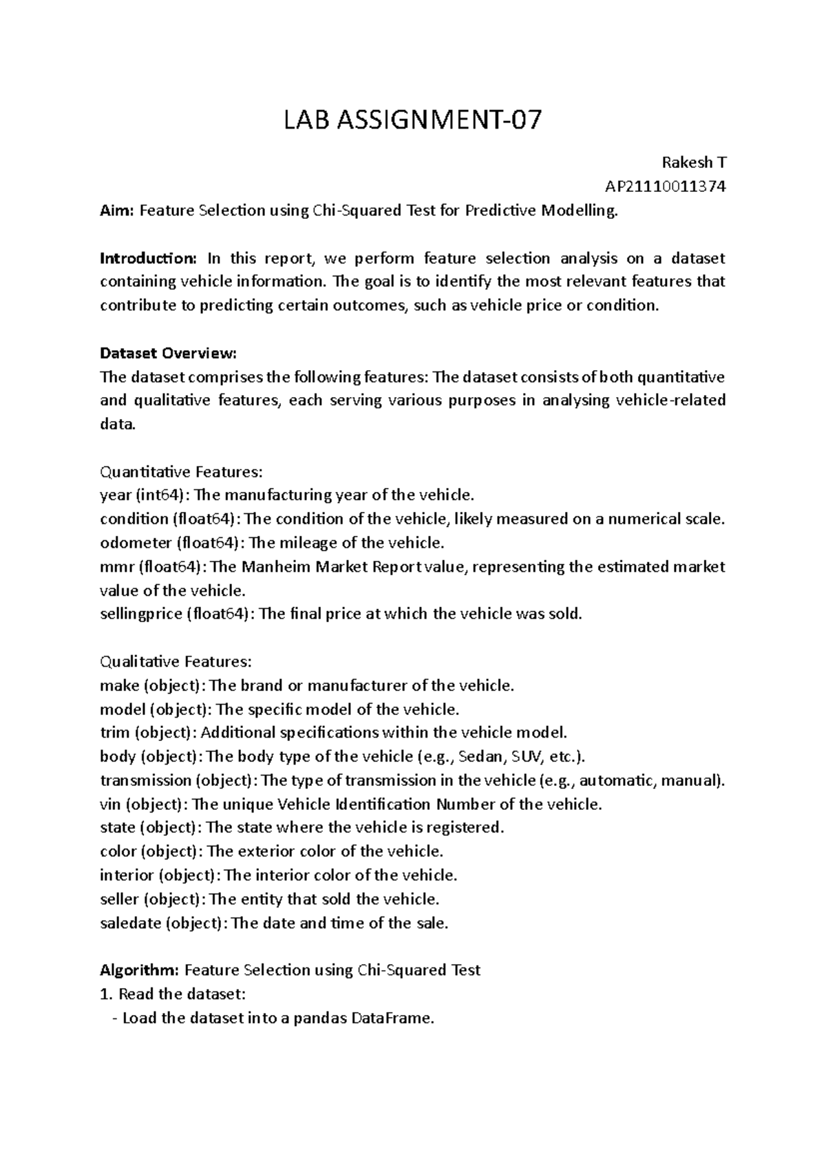 LAB Assignment 07 - i amstudent who wants to learn methods and concepts correctly - LAB ...