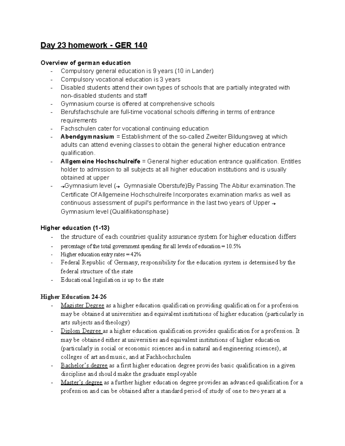 GER Day 23 HW - Day 23 reading homework, Education - Day 23 homework ...