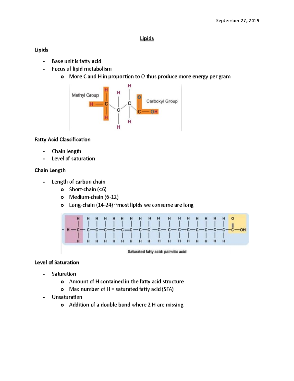 Lecture 4 - Lipids - Professor: Paul Leblanc - Lipids Lipids Base unit ...