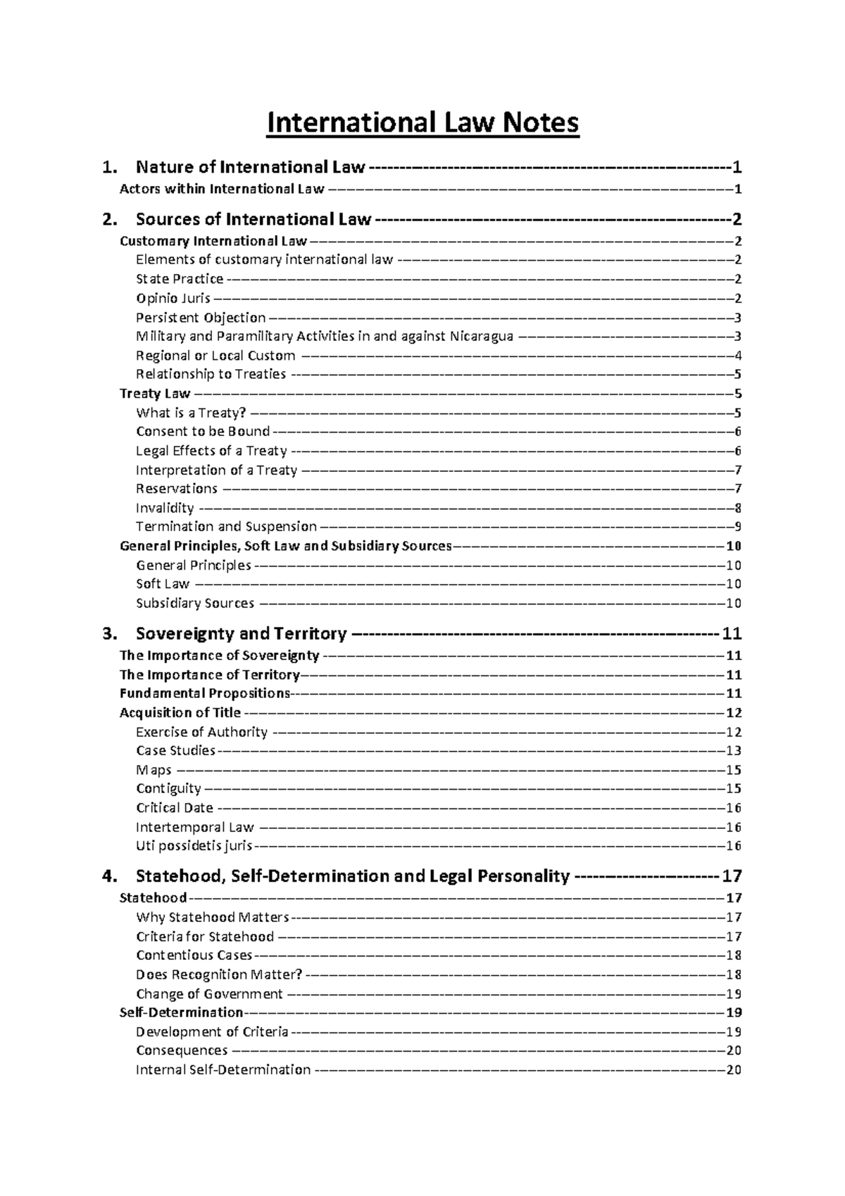International Law Notes Warning Tt Undefined Function 22 Warning Tt Undefined Function