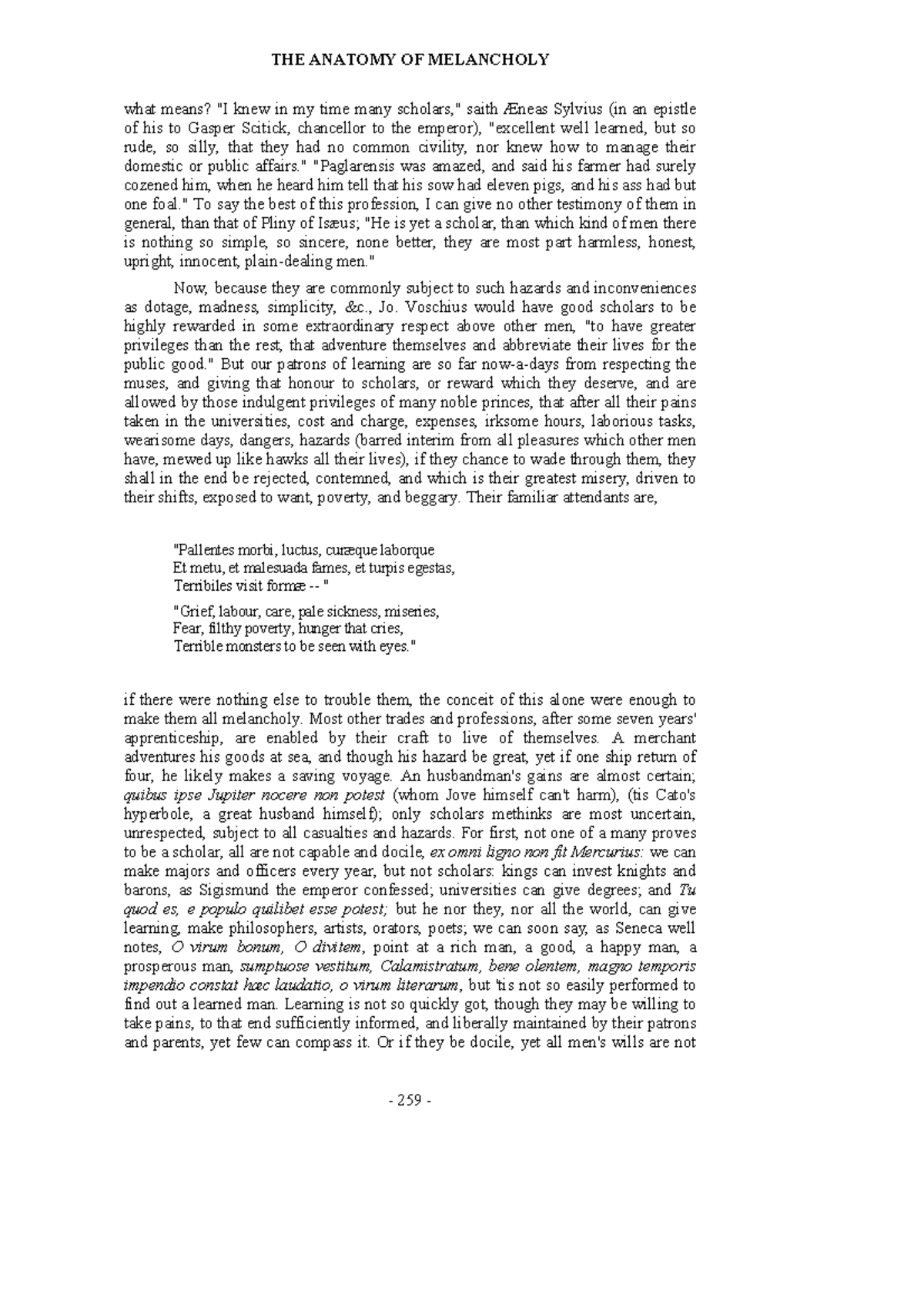 The anatomy of melancholy 20 - THE ANATOMY OF MELANCHOLY what means? "I ...