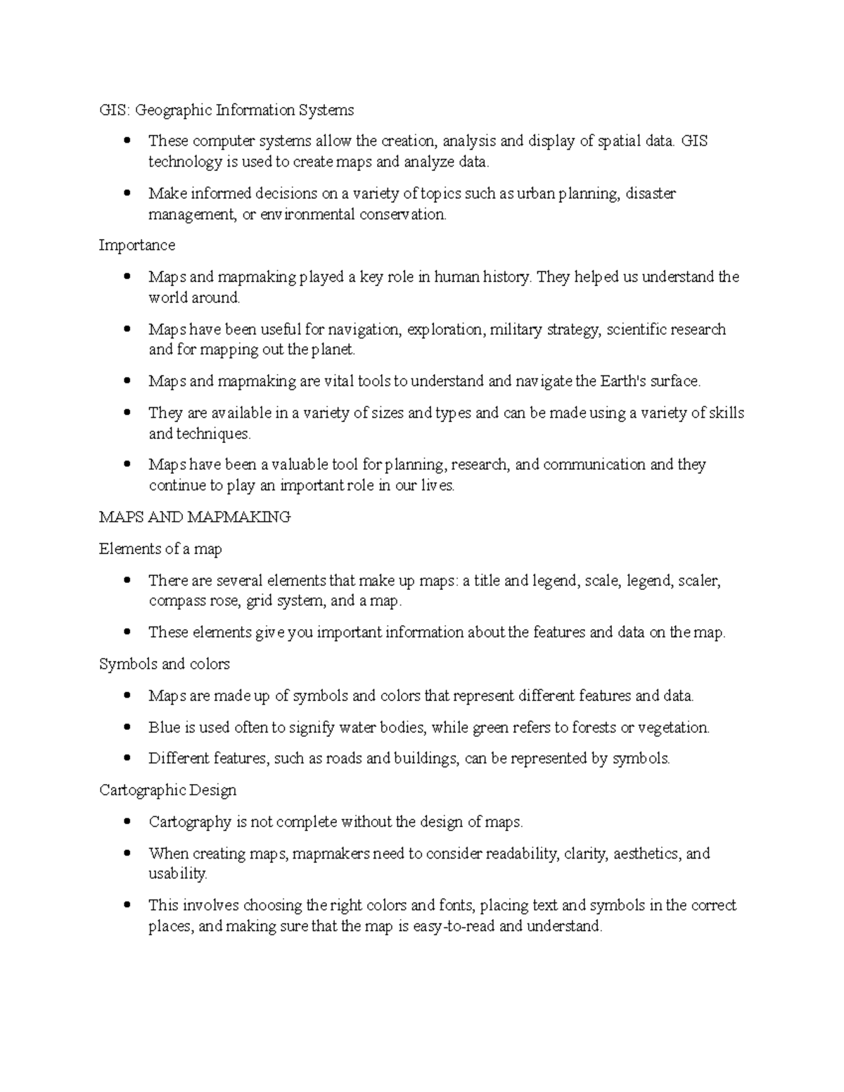 GEG 101 Notes 6 - Nature of geography; earth-sun relationships; maps ...