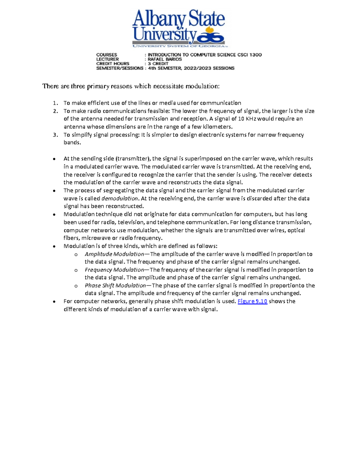 CSCI 1300 Introdution TO Computer Science BAB 20230421 044521-4 - There ...