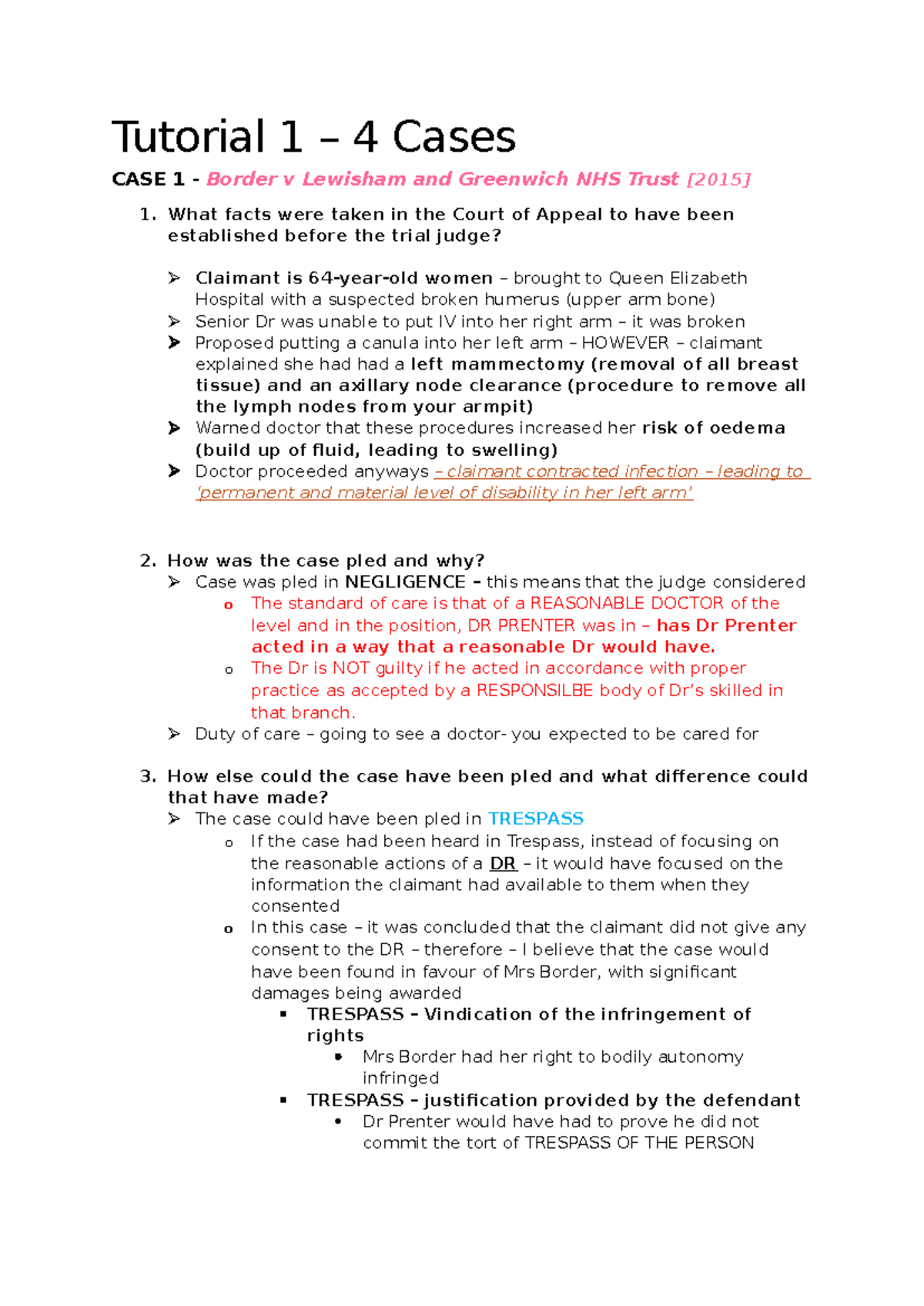 Tutorial 1 - succession - Tutorial 1 – 4 Cases CASE 1 - Border v ...