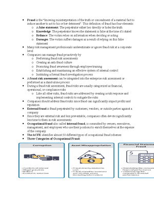 Module 2 acc315 notes - ACC315 - Studocu