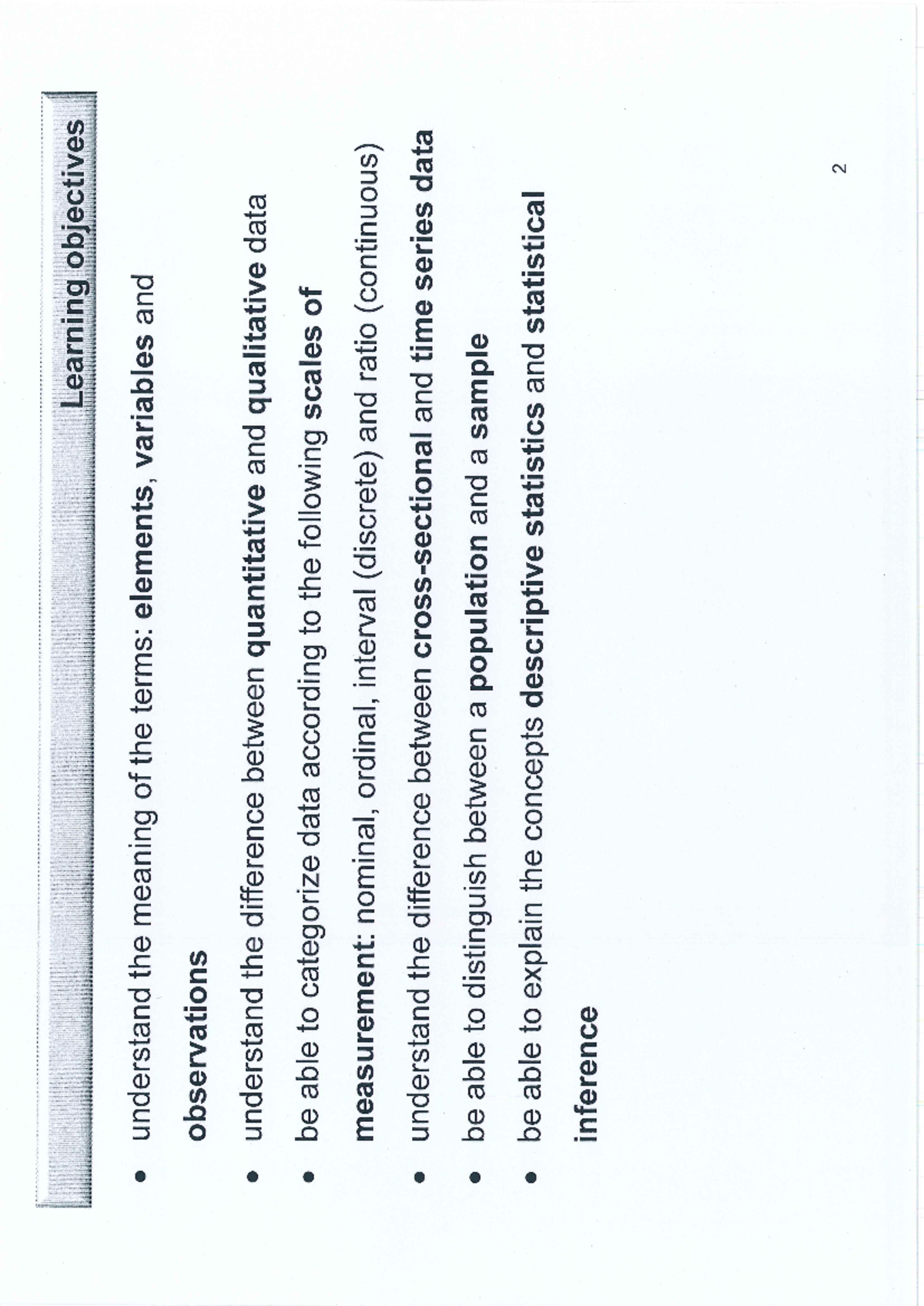 JGI 220 - Week 1 - Lecture Slides - 2 - Learning objectives understand ...