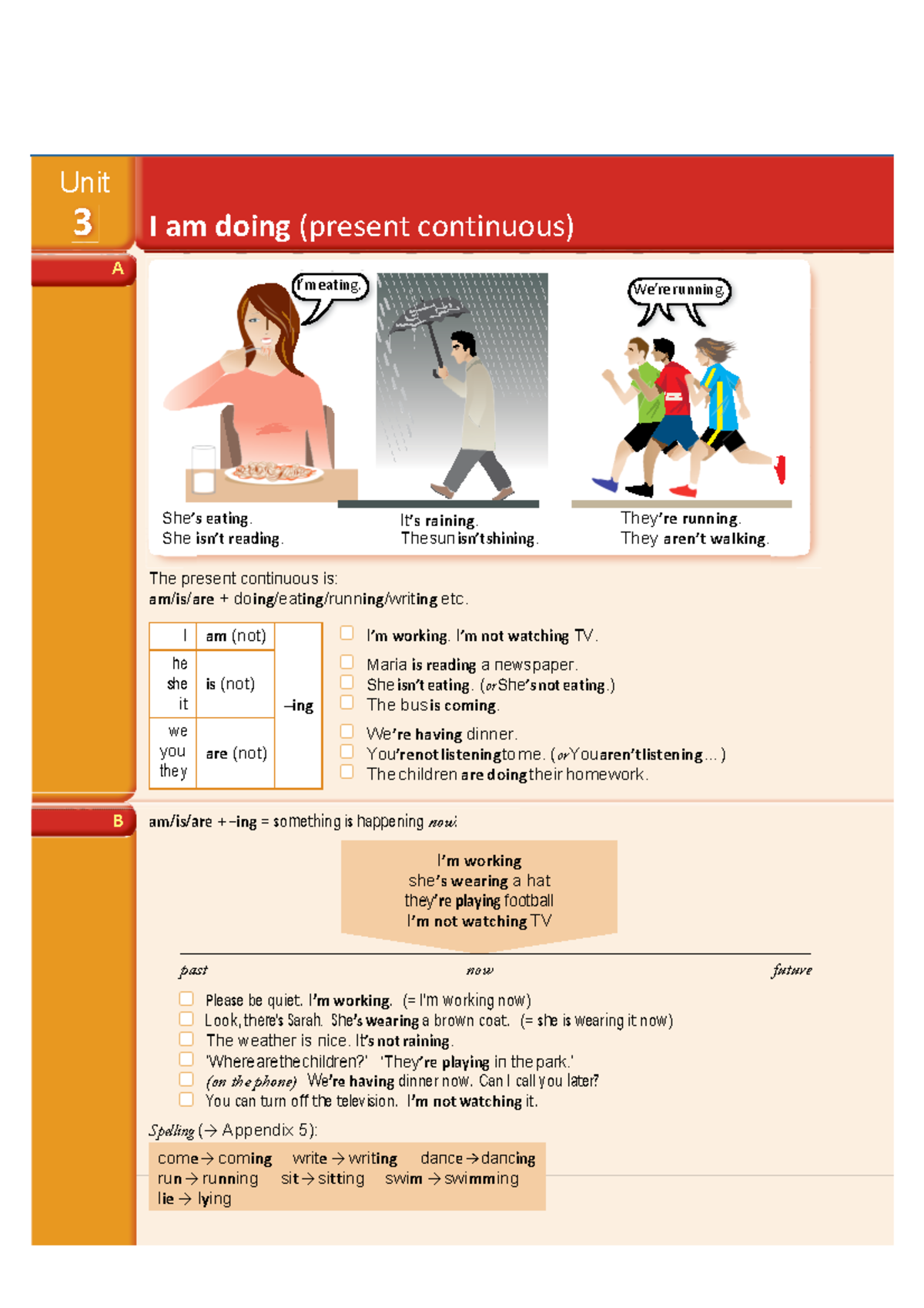 Practice present continious - 3 A I am doing (present continuous) I’m ...
