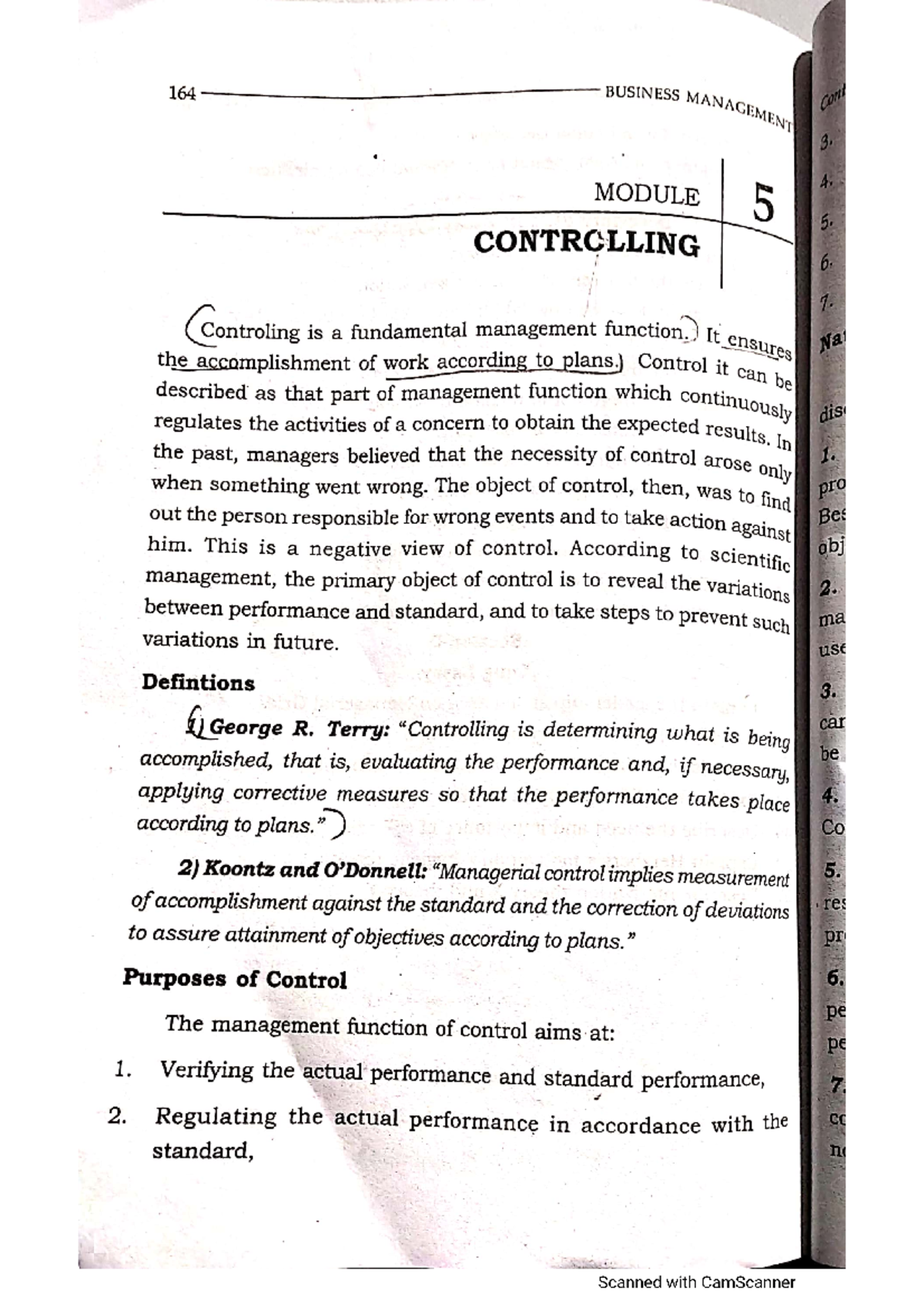 Controlling - B.Com 1 sem - Studocu