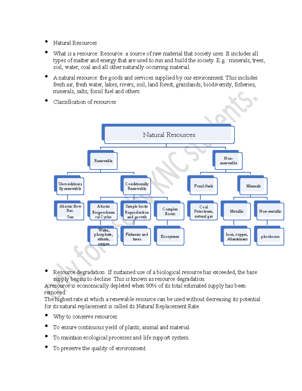 Natural Resources Notes - • Natural Resources • What is a resource ...