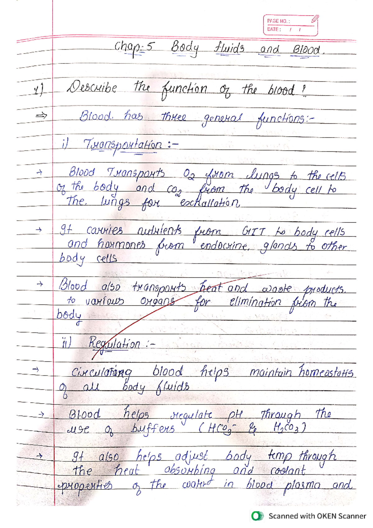 Blood full chapter - Human and Anatomy - PHARMACY - Studocu