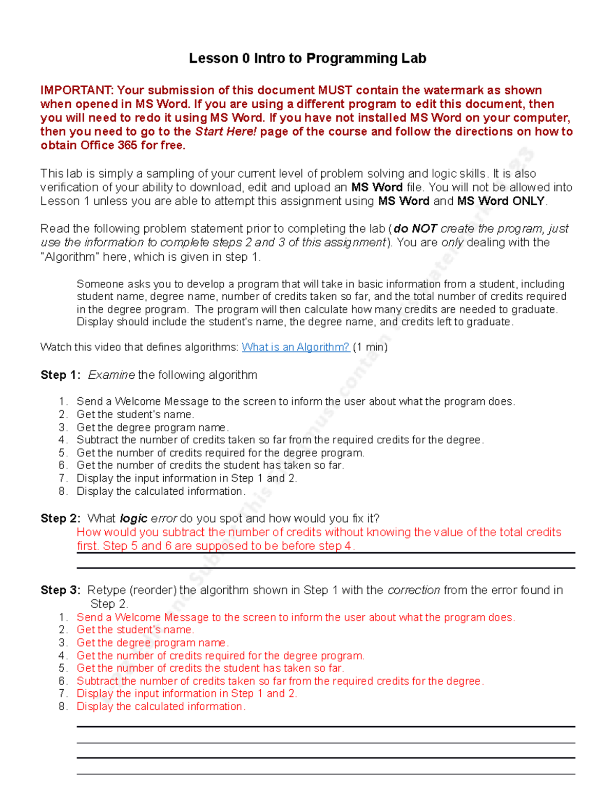 L0 Q4 COMP Science - Summative assignment - Lesson 0 Intro to Programming Lab IMPORTANT: Your ...