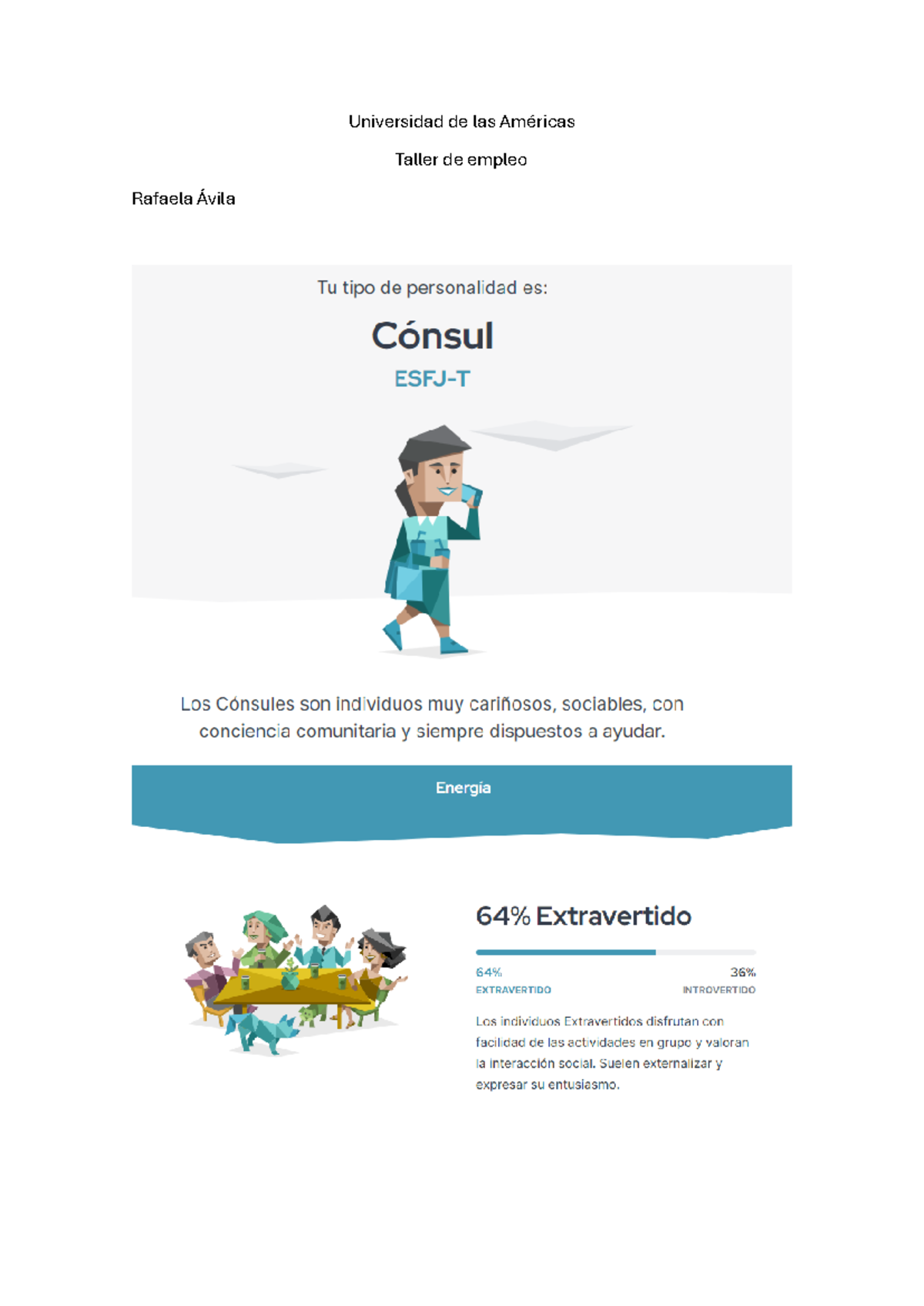 TEST 16 Personalidades - Psicología General - Universidad de las ...