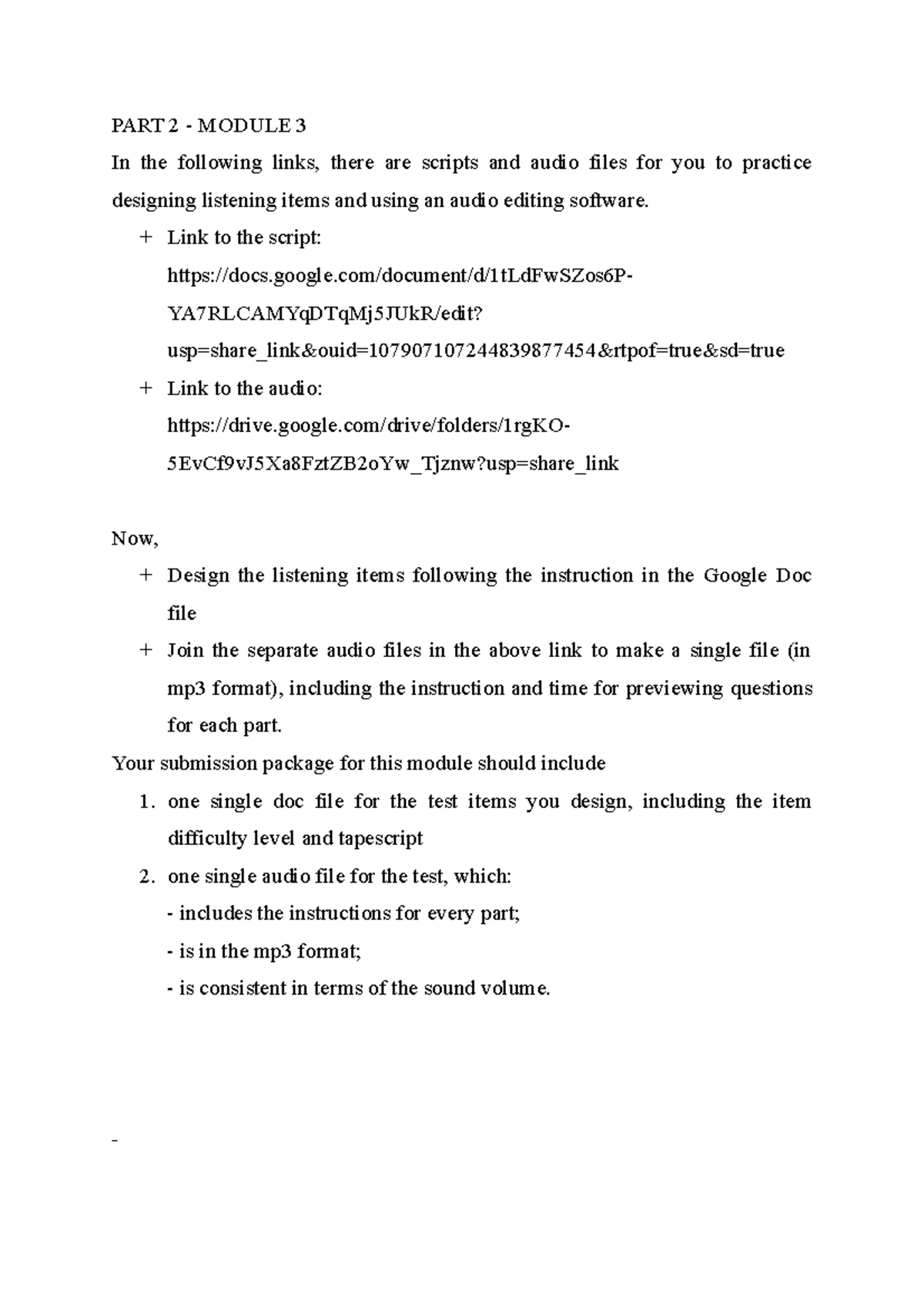 Part 2. Module 3 - ngngngngngngn - PART 2 - MODULE 3 In the following links, there are scripts ...