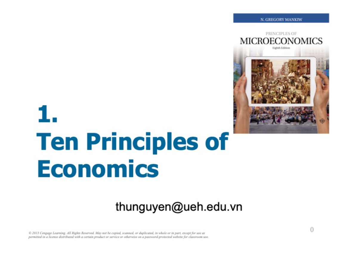 Chap 01 - Powerpoint slide - Microeconomics - UEH - Đại học kinh tế ...
