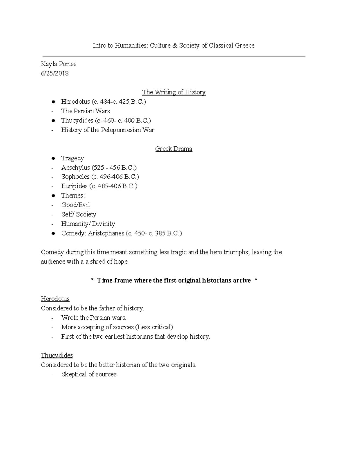 Intro to Humanities - Culture and Society of Classical Greece - Intro ...