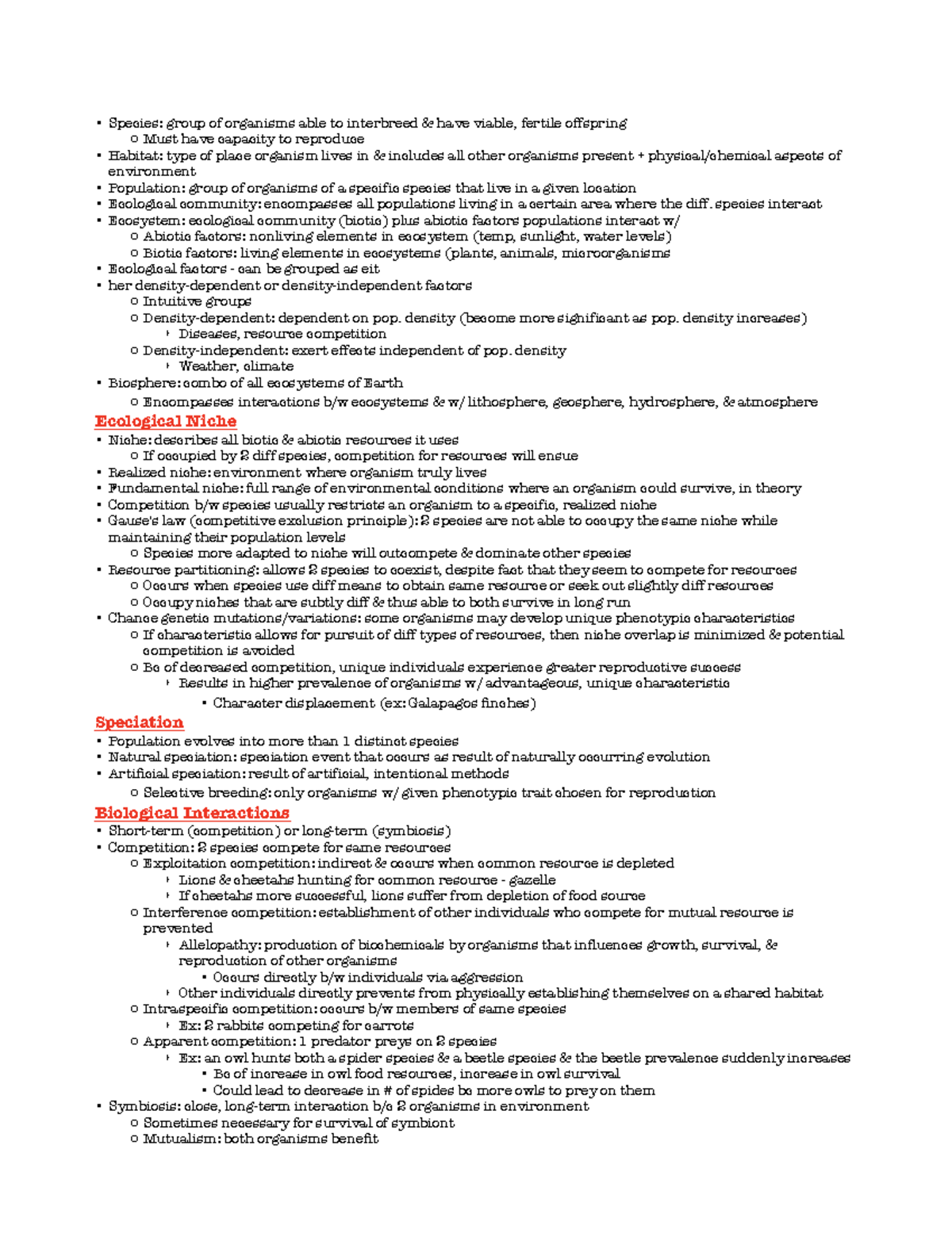 Chap14. Ecology - DAT (Dental Admissions Test) - study prep -Biology ...