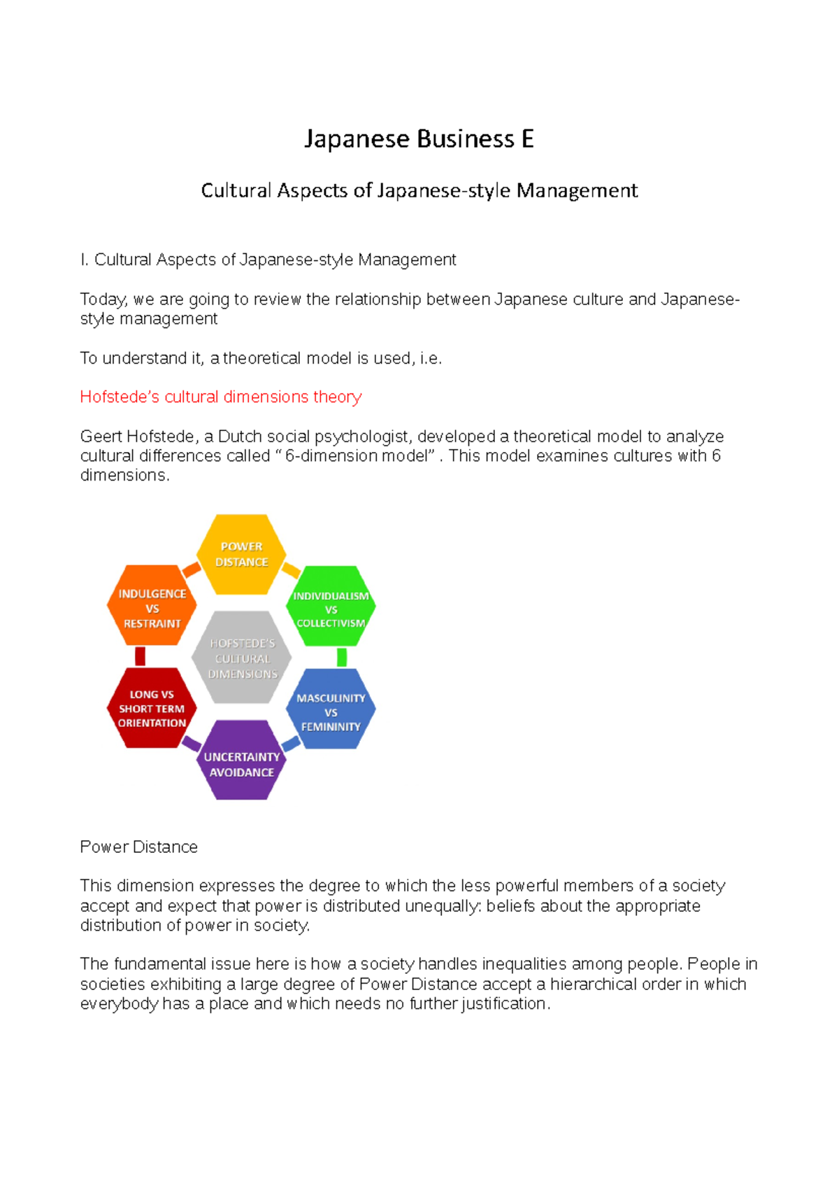 Cultural Aspects of Japanese-style Managment - Cultural Aspects of ...
