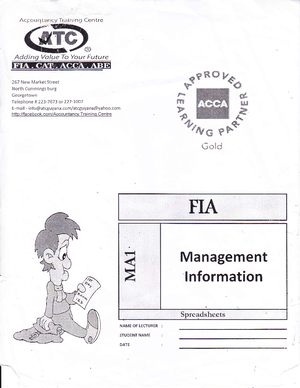FA1 Mock 1 - FA1 - SKANS School of Accountancy – Sir Zahid FA I MOCK 1 ...
