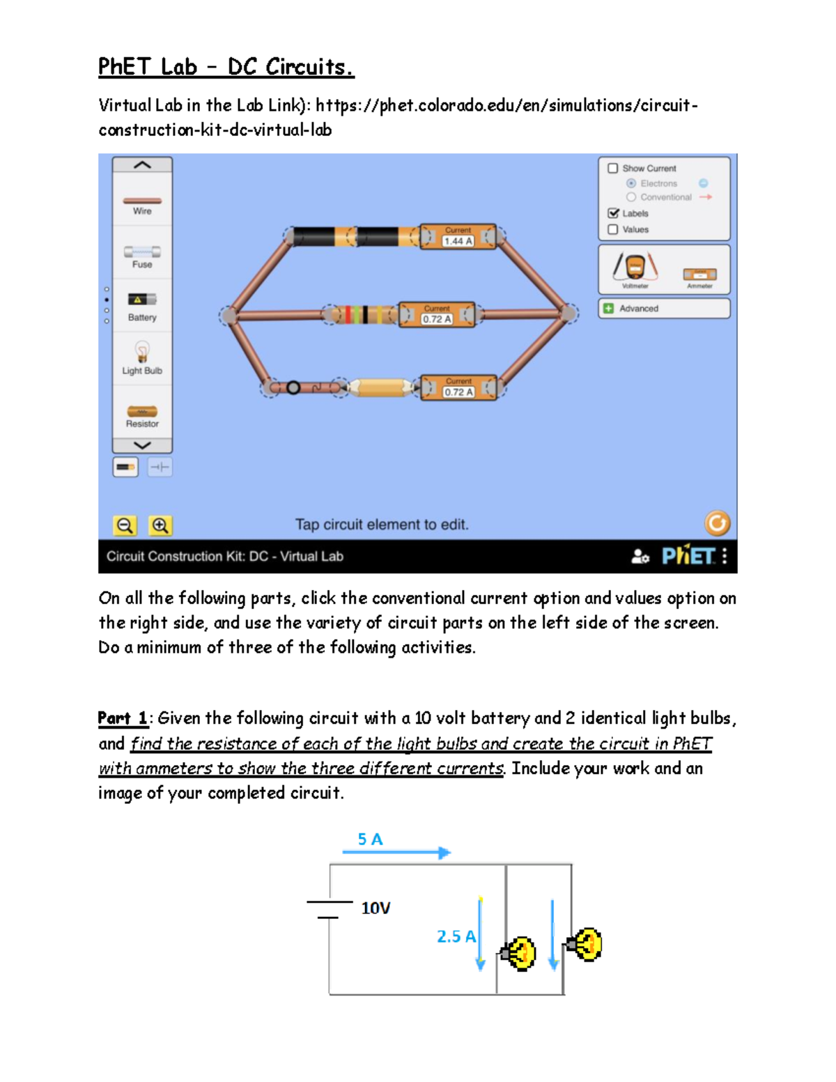 Kami Export - Landon Munoz - Ph ET Lab - circuits 24 - PhET Lab – DC ...