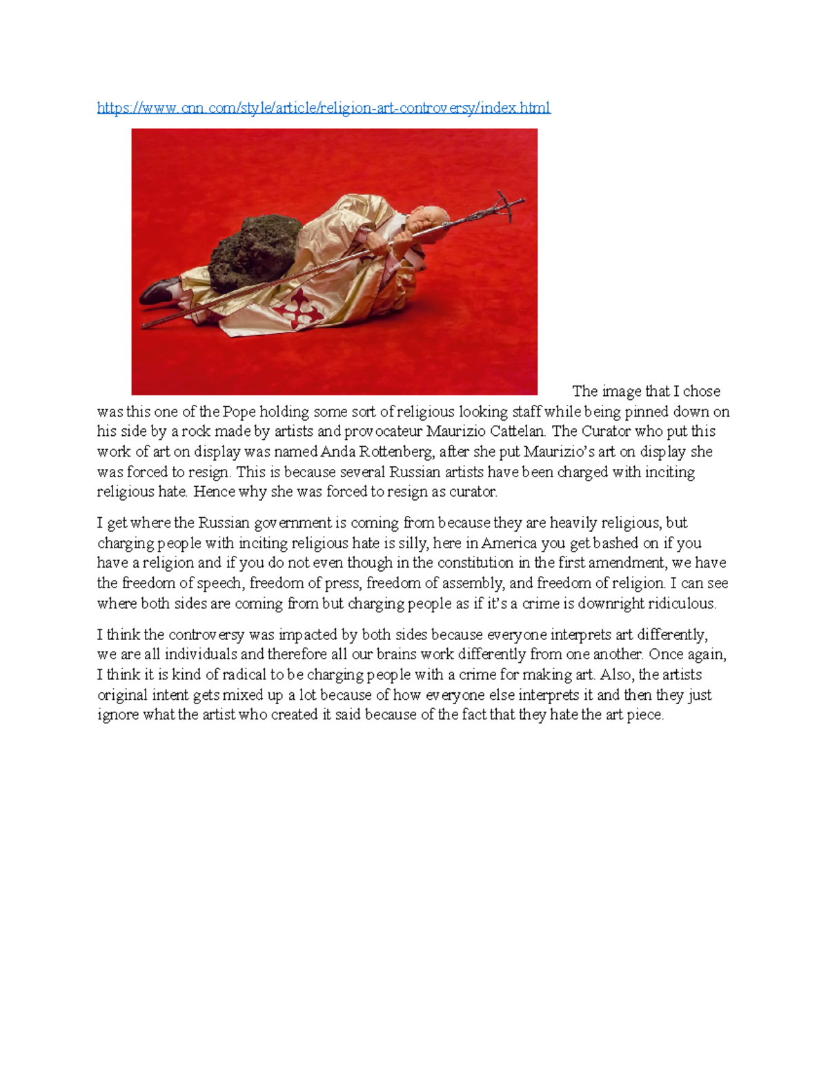 8-1 Short Answer Religion in Media - cnn/style/article/religion-art ...