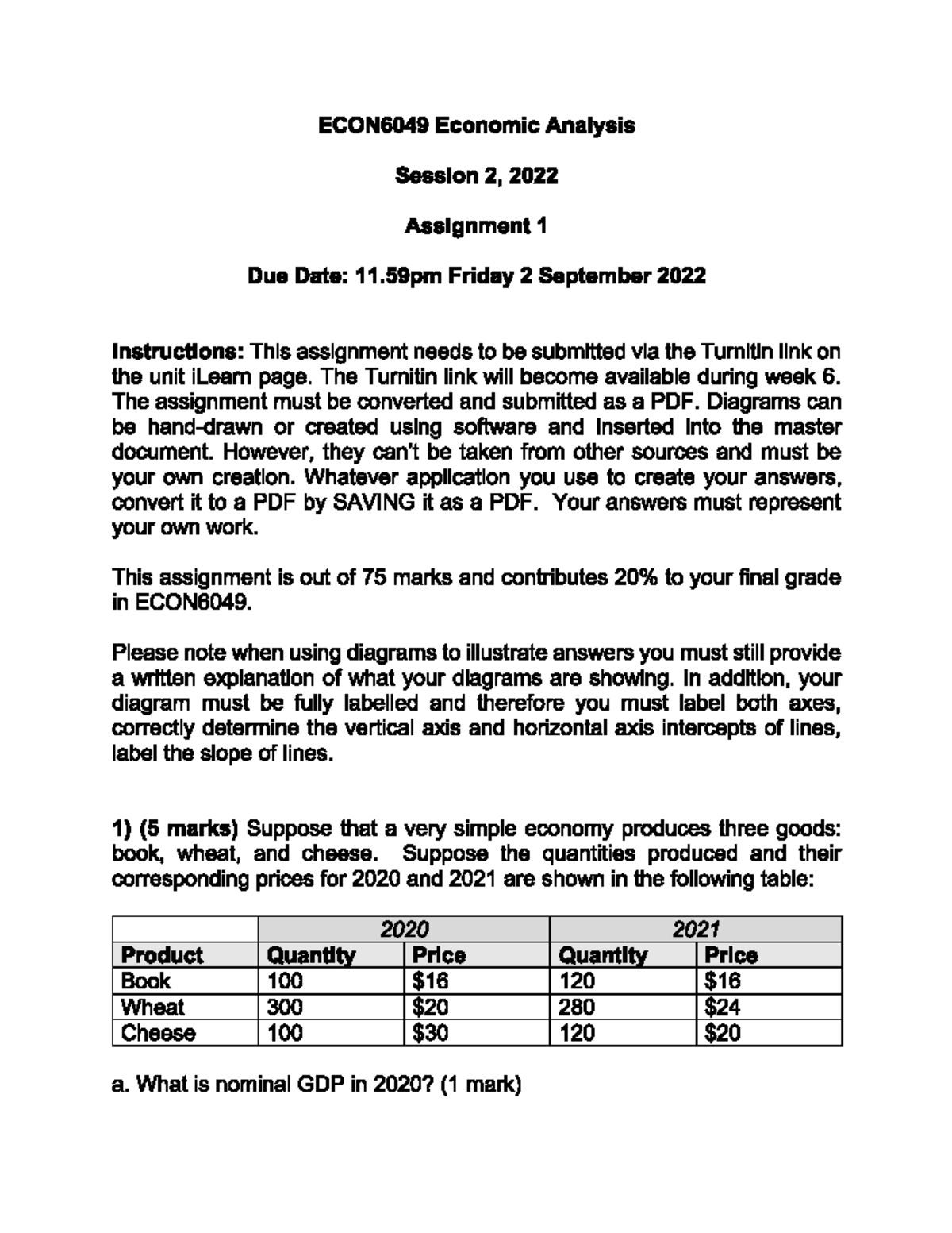 ECON - Assigment - ECON649 - Studocu