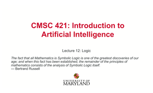 CMSC421-F2020-Lec1+ - CMSC421-F2020-Lec1+ - CMSC 421: Introduction to Artificial Intelligence ...