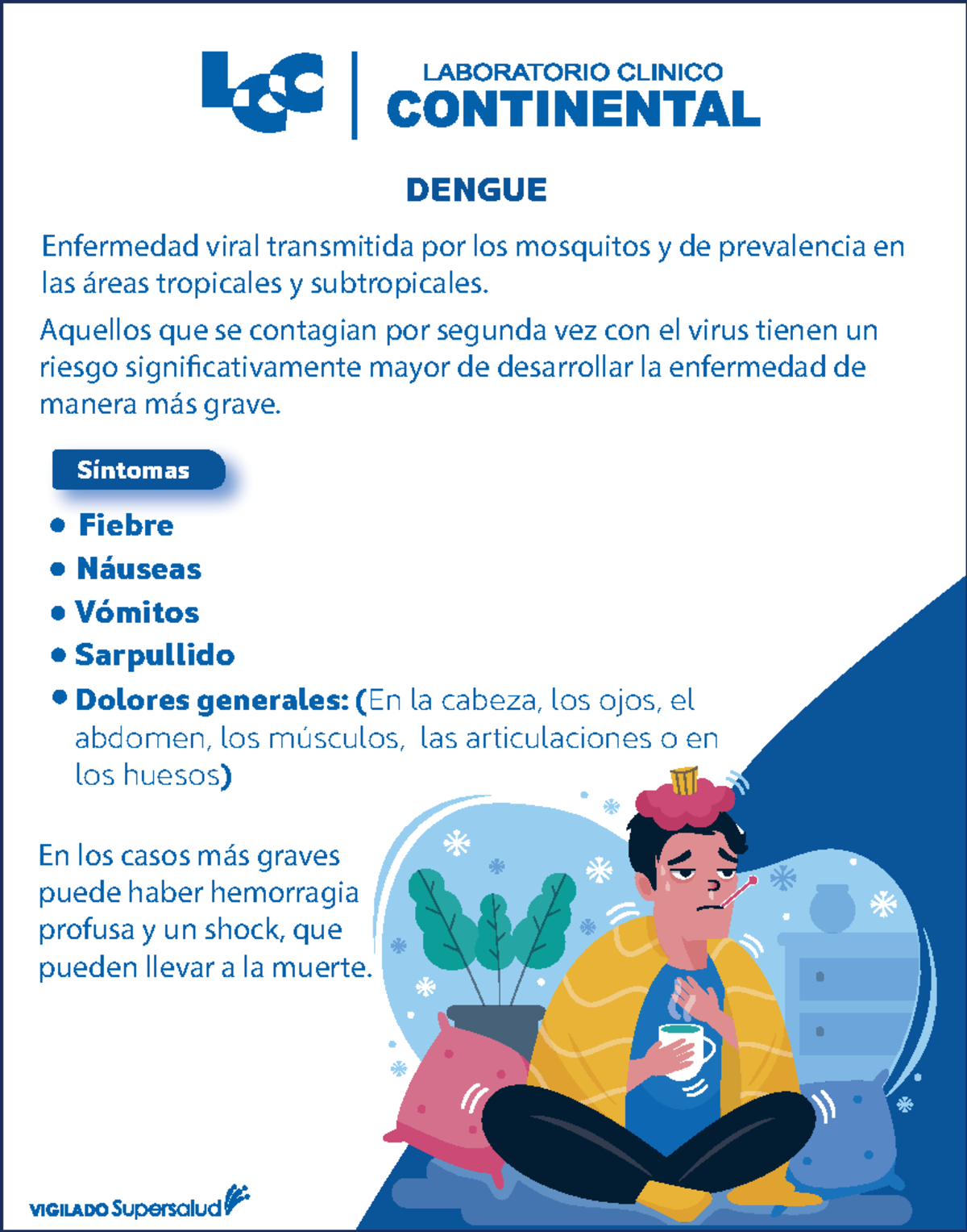 Dengue - Náuseas Vómitos Sarpullido Dolores generales: (En la cabeza ...