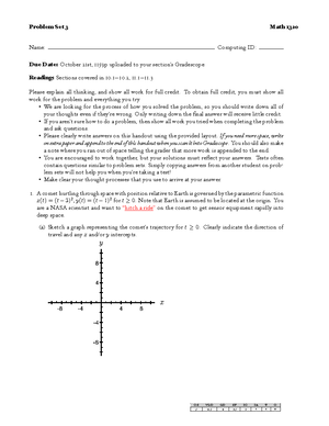 Problem Set 3 Solutions - Problem Set 3 Math 1320 Name: Computing ID ...