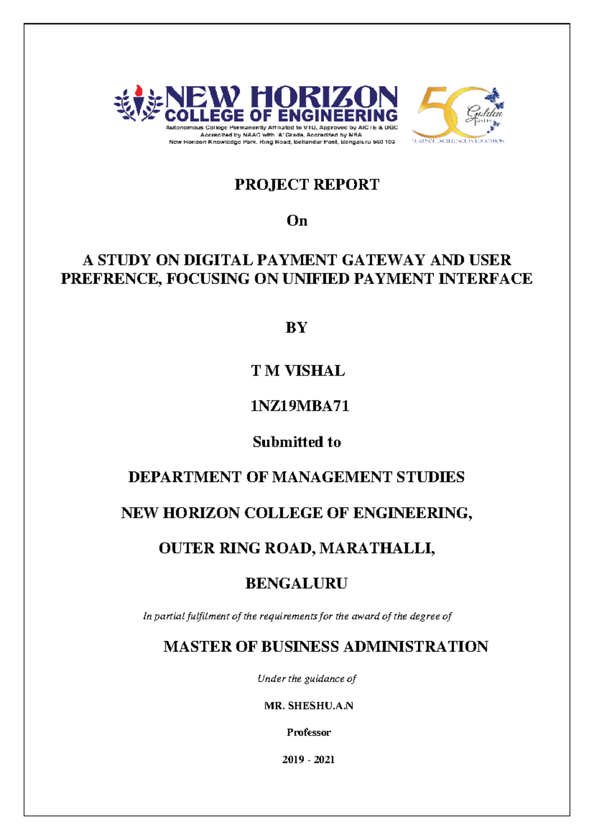 Digital payment - PROJECT REPORT On A STUDY ON DIGITAL PAYMENT GATEWAY ...