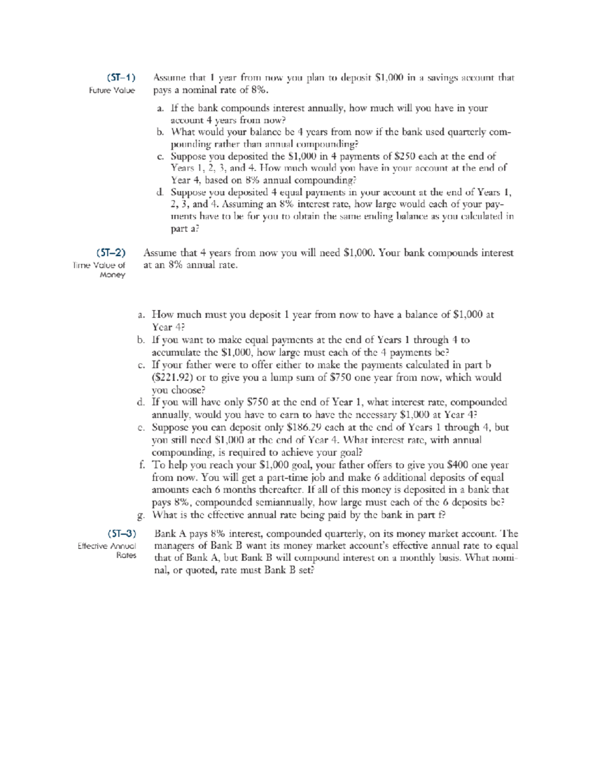 Exercise- Time value of money - Corporate Finance - Studocu