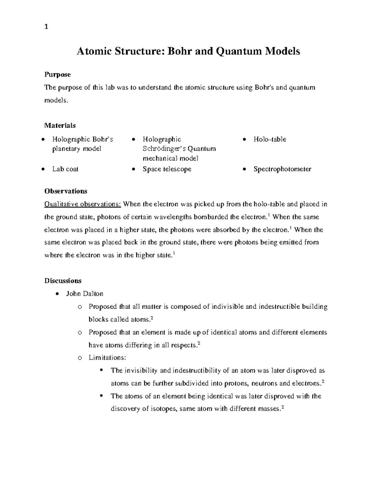 Atomic Structure (Bohr and Quantum Models) - Atomic Structure: Bohr and ...