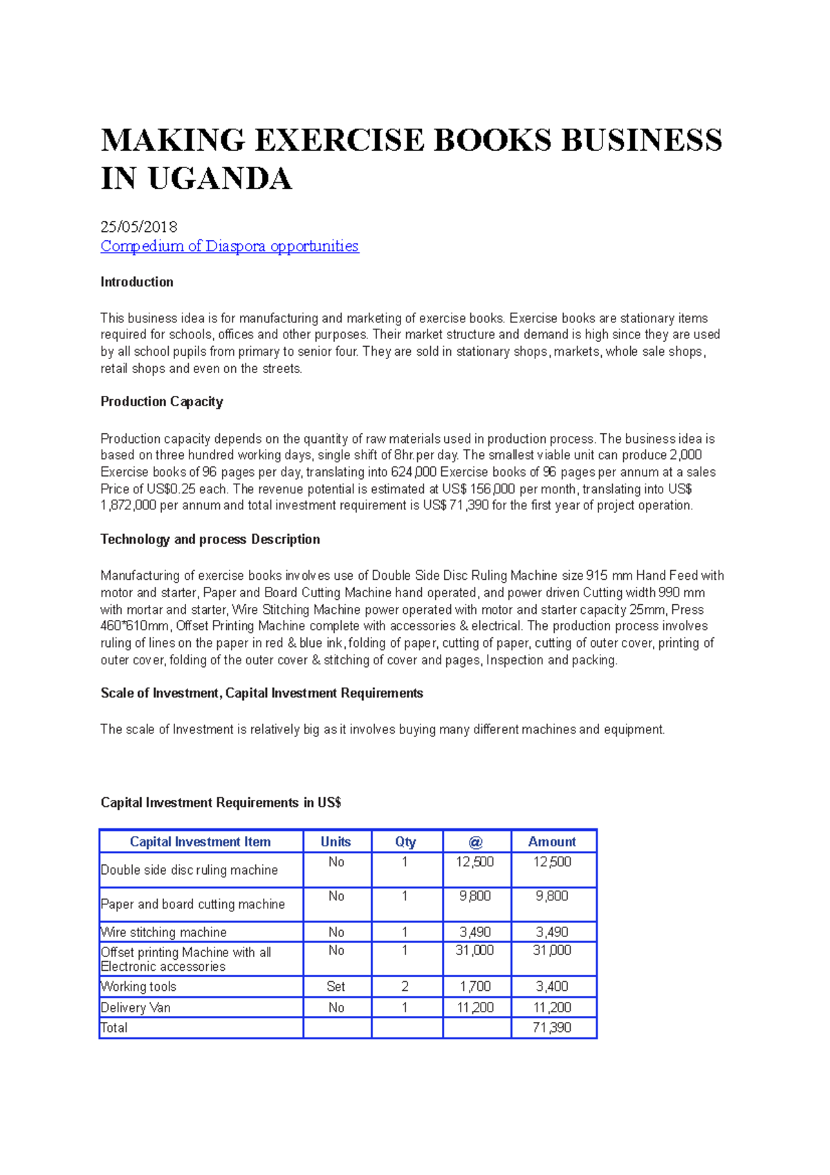 Making Exercise Books Business IN Uganda - MAKING EXERCISE BOOKS ...