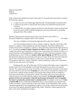 Compilation OF TUTO LAW083 - CONTRACT MARCH 2017 Answer: Whether or not the counter offer is ...