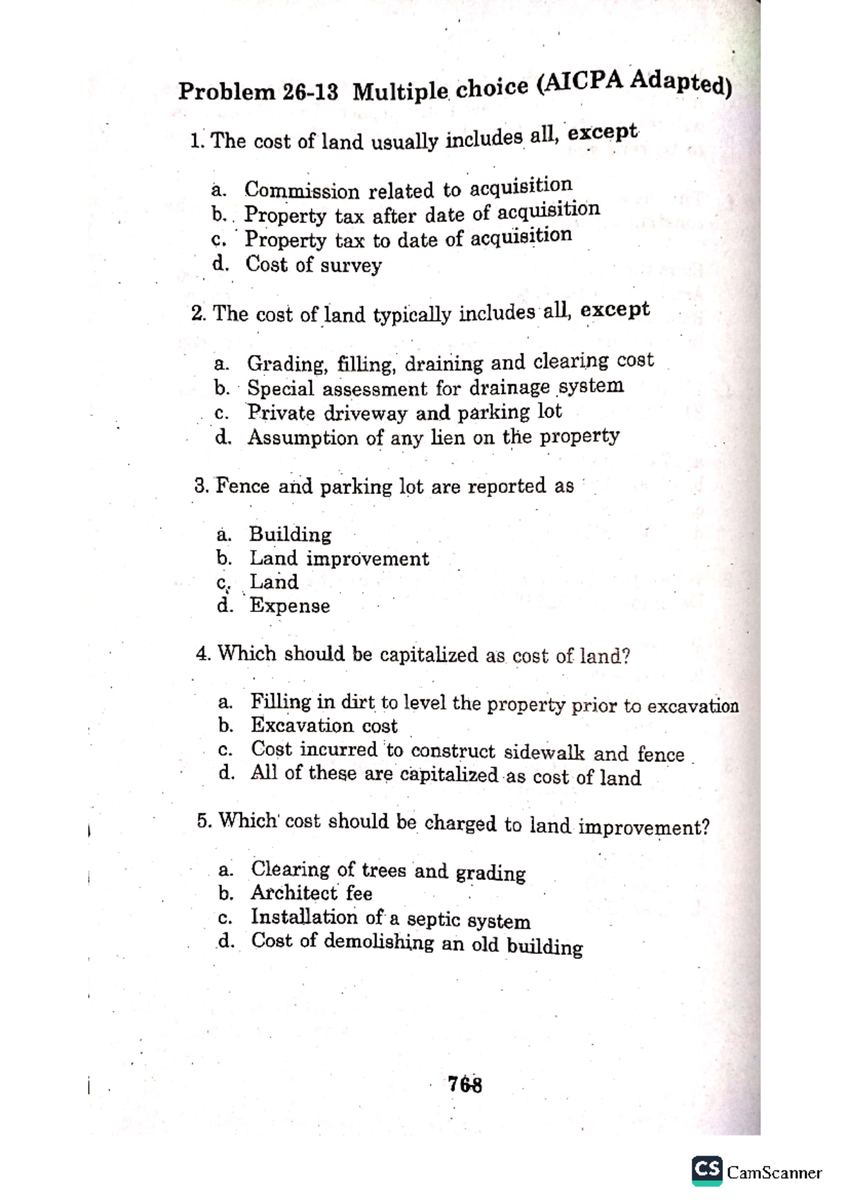 Problem 26 - Intermediate Accounting (Volume One) 2021 Edition Author ...