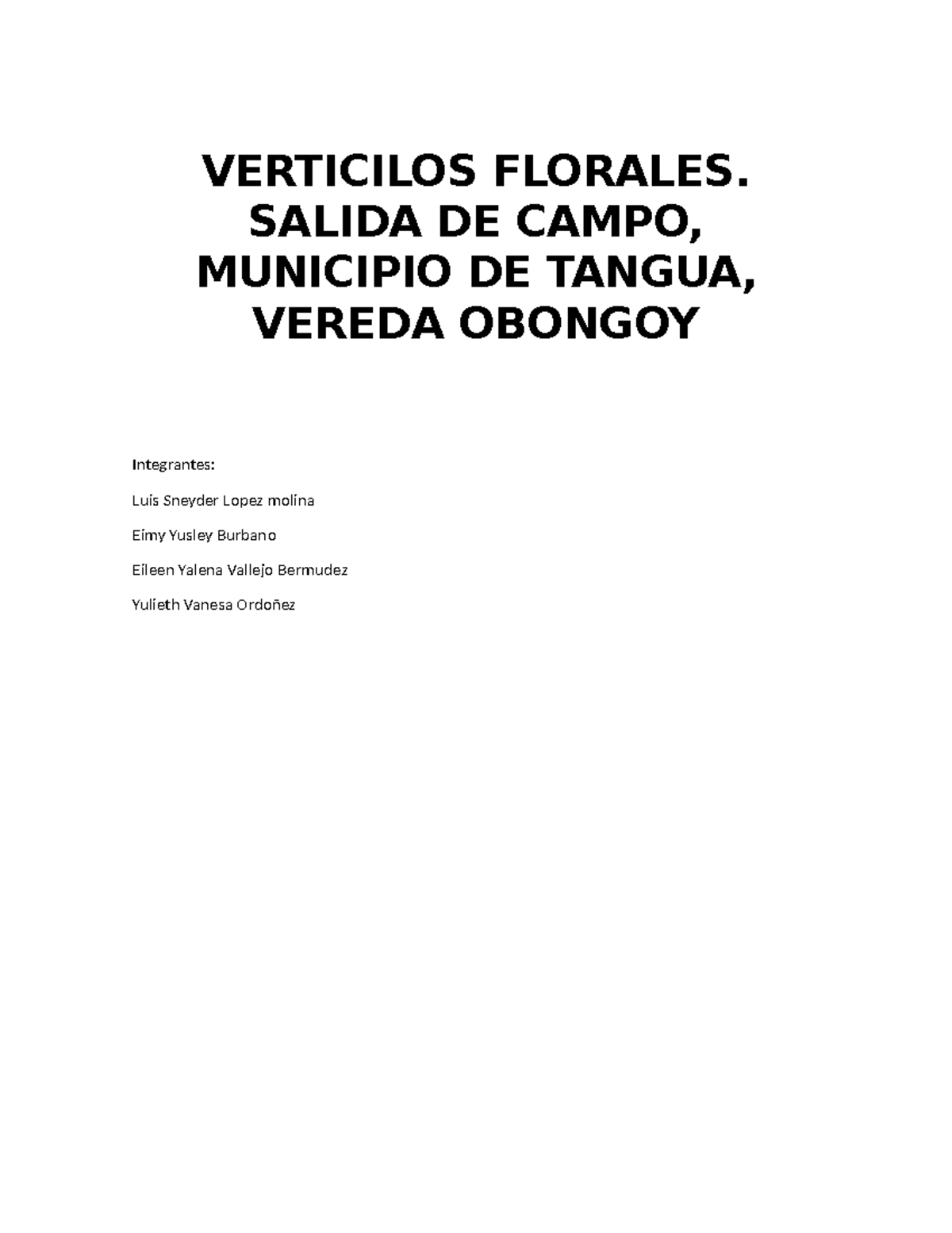 Verticilos florales- TDV - Evolucion - VERTICILOS FLORALES. SALIDA DE ...