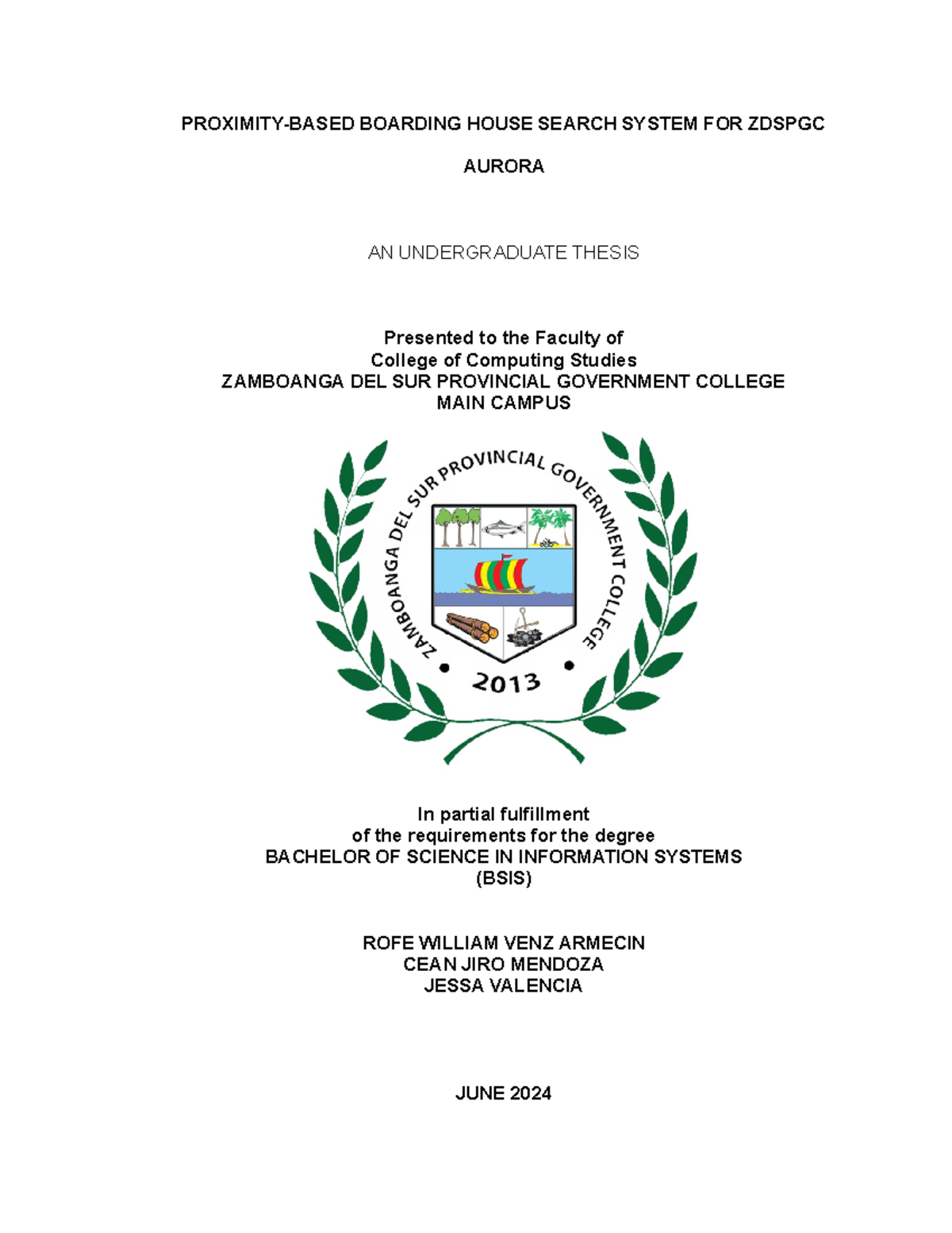 Proximity-Based Boarding House Search System Papers - PROXIMITY-BASED BOARDING HOUSE SEARCH ...